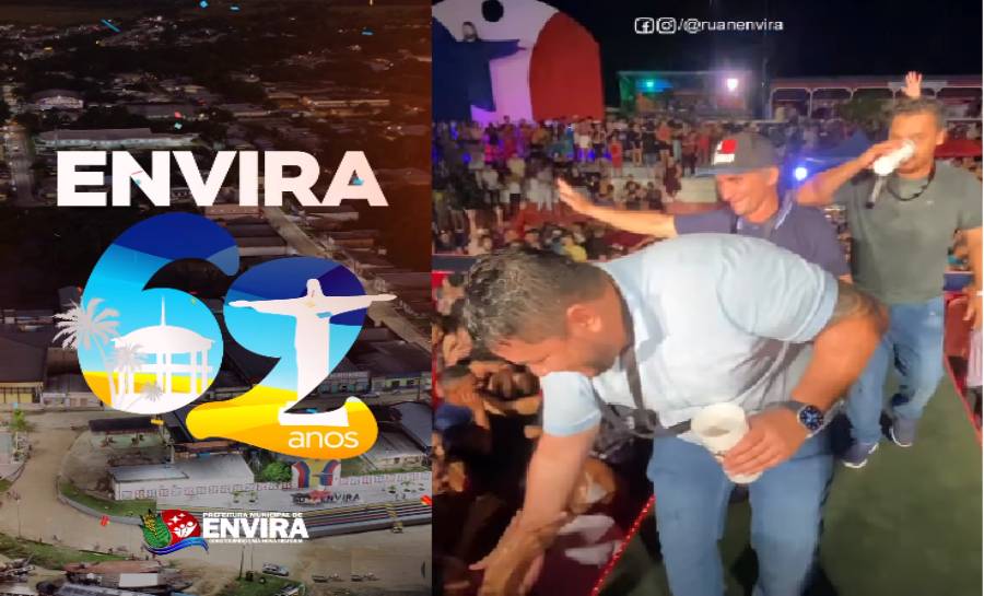 Envira 62 anos - Mesmo debaixo de chuva povão acompanha a programação ...